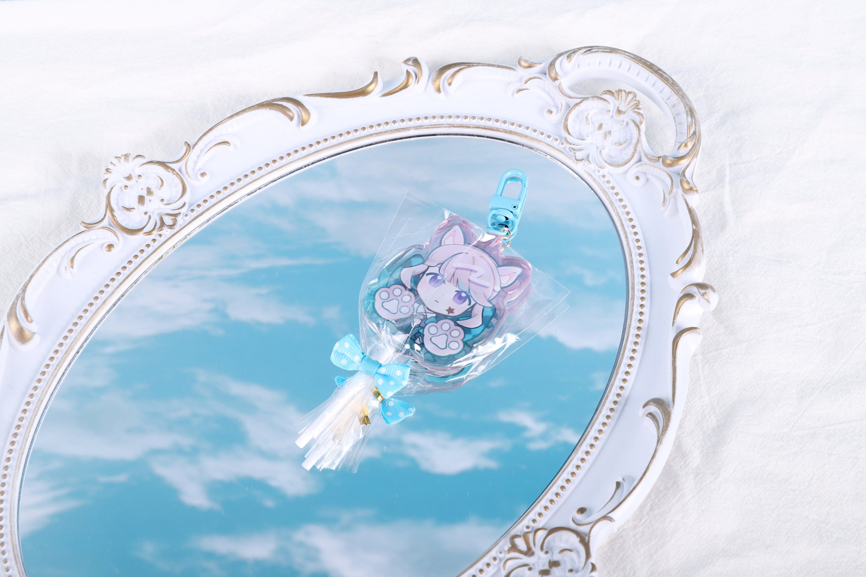 Genshin Impact Lyney and Lynette Lolipop Keychain - Etsy