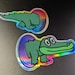 Gizzy Enters the Portal Holographic Sticker (pair) - Etsy