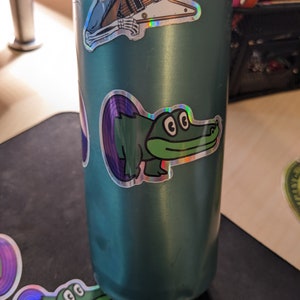 Gizzy Enters the Portal Holographic Sticker pair - Etsy