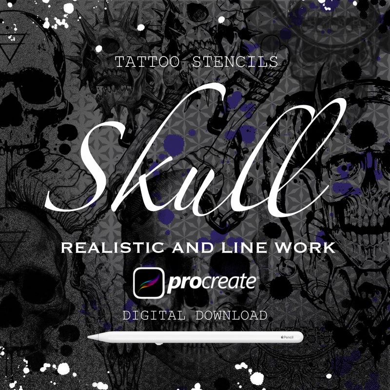 Sleeve Tattoo Design Skull - Etsy UK