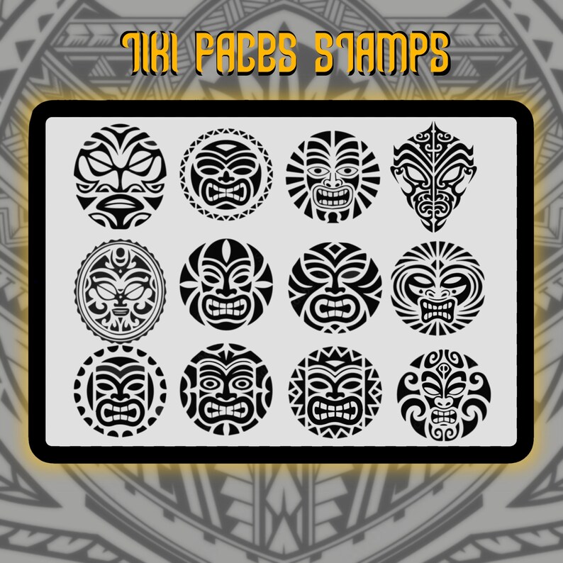 Polynesian Maori Tattoo Stamps: Procreate Brush Set (digital Download ...