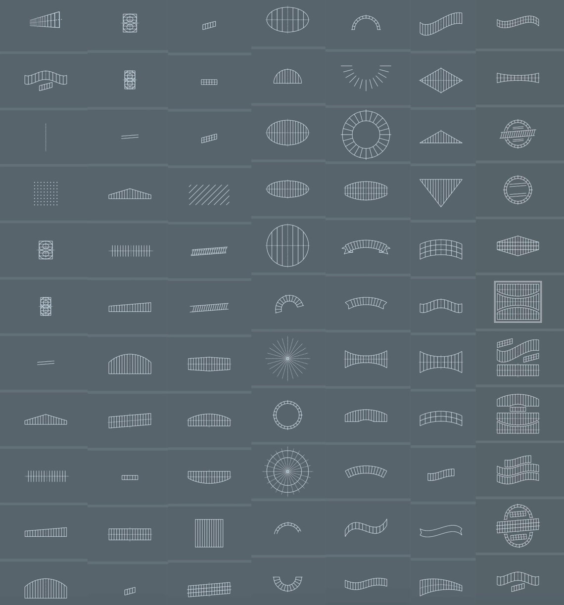 70 Procreate Lettering Grid Stamps | Lettering Template | Calligraphy ...