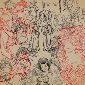 160 Procreate Japanese Stamps | Tattoo Stencils | Kio Fish | Japan ...