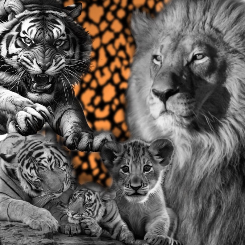 77 Realistic Animal Procreate Stamps: Tattoo Stencils (digital Download ...