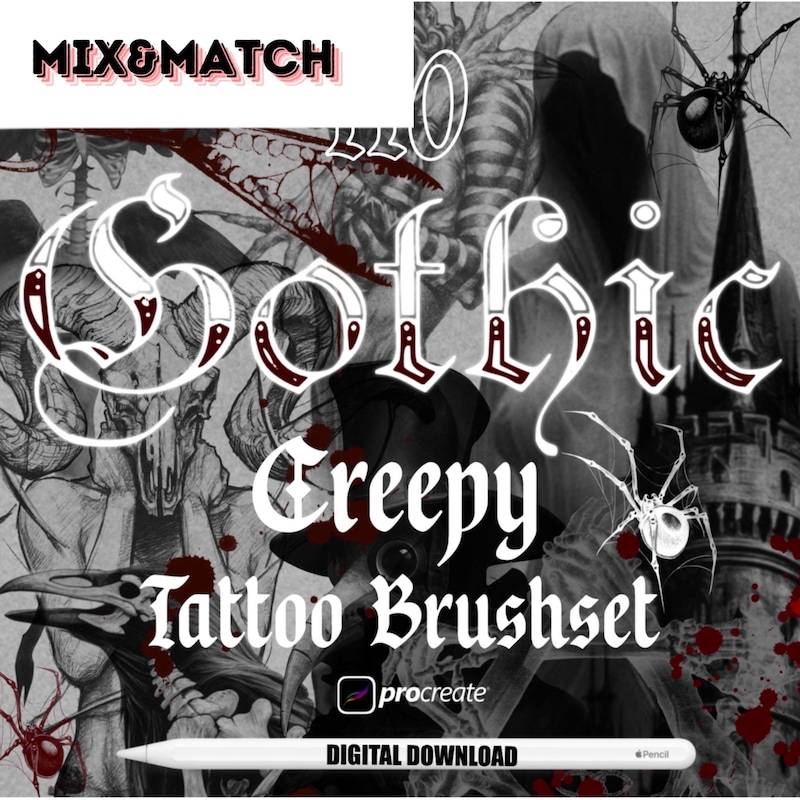 Creepy Stamp Sets - Etsy