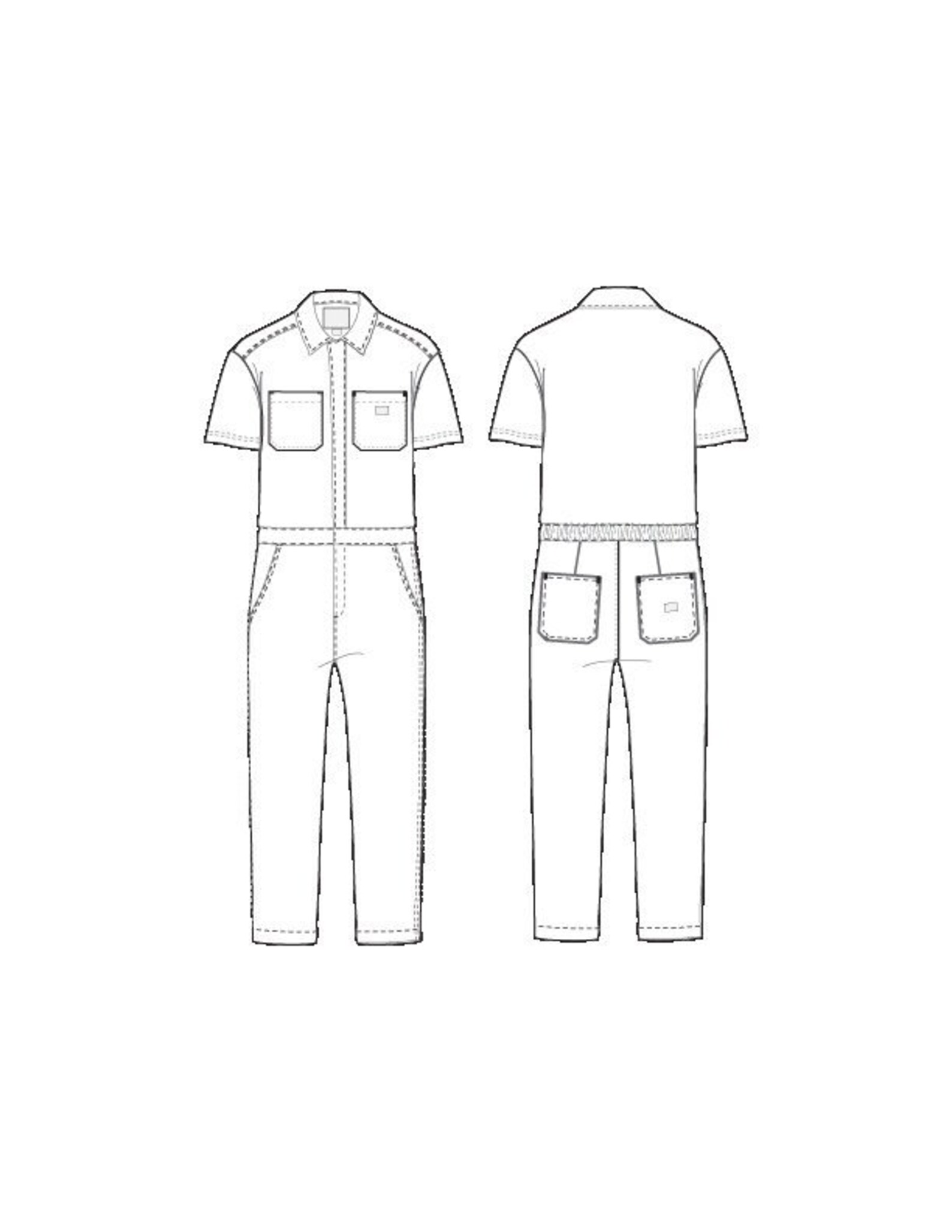 Dickies 33999 Short Sleeve Coverall Technical Sewing Mockup - Etsy