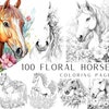 50 Cute Floral Baby Animal Coloring Pages - Adult and Kids Coloring ...