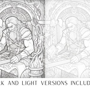 25 Fantasy Blacksmith Coloring Pages - Adult and Kids Coloring Book ...