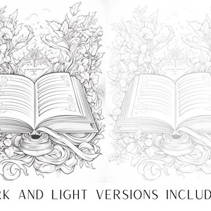 50 Magical Spellbook Coloring Pages - Adult and Kids Coloring Book ...