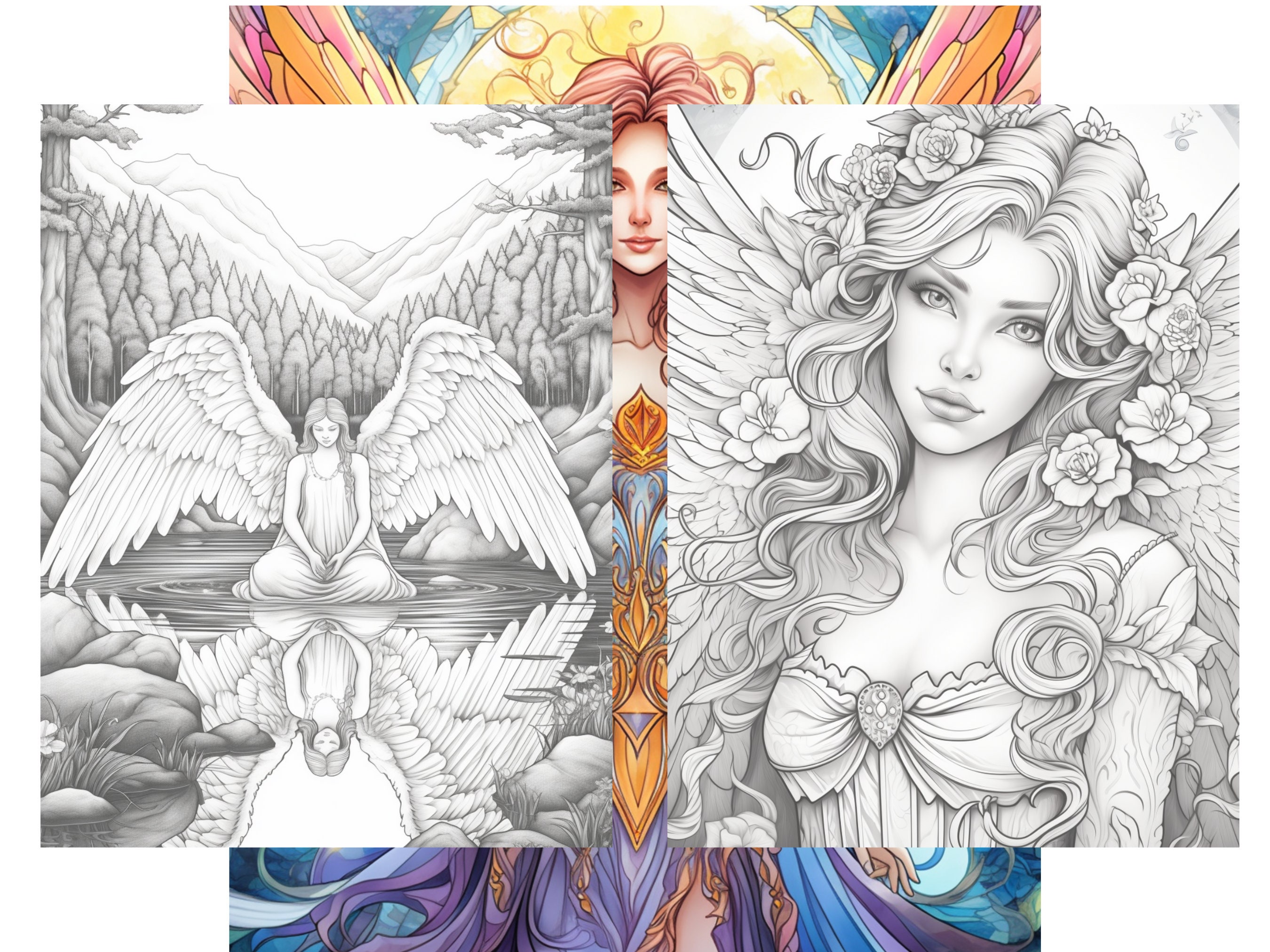 25 Heavenly Angel Coloring Pages - Adult and Kids Coloring Book ...