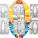 50 Patterned Surfboard Coloring Pages - Adults and Kids Coloring Book ...