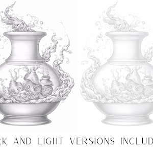 50 Magic Potion Coloring Pages - Adult and Kids Coloring Book, Fantasy ...