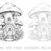 25 Enchanted Mushroom House Coloring Pages - Adult and Kids Coloring ...