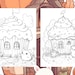 50 Kawaii Tiny Home Coloring Pages - Adult and Kids Coloring Book ...