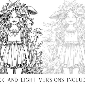 50 Little Fey Girl Coloring Pages - Adult and Kids Coloring Book ...