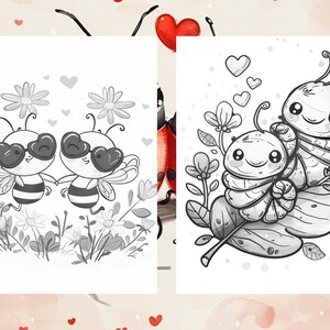 25 Cute Love Bug Coloring Pages - Adults and Kids Coloring Book ...