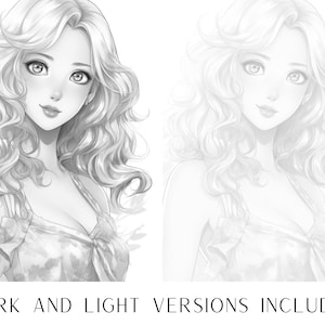 25 Anime Summer Girl Coloring Pages - Adult and Kids Coloring Book ...