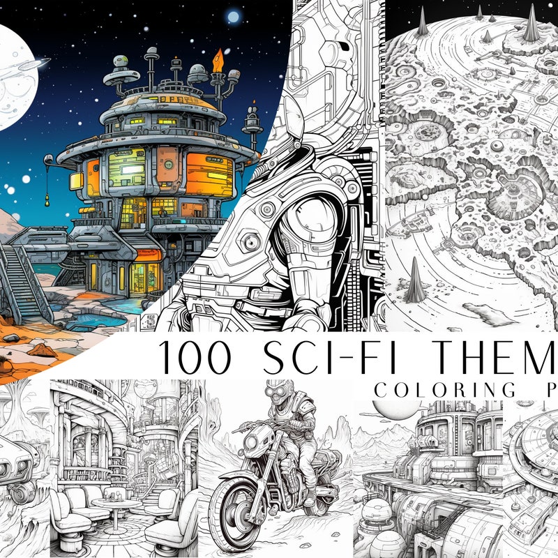Science Fiction Coloring Books - Etsy UK
