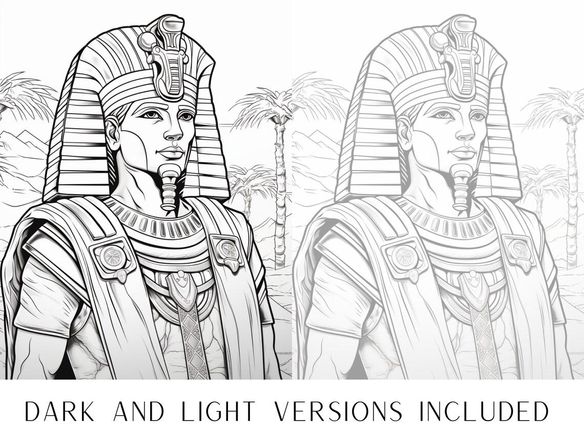 50 Ancient Egypt Coloring Pages - Adult and Kids Coloring Book, History ...