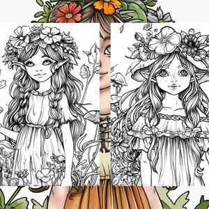 50 Little Fey Girl Coloring Pages - Adult and Kids Coloring Book ...