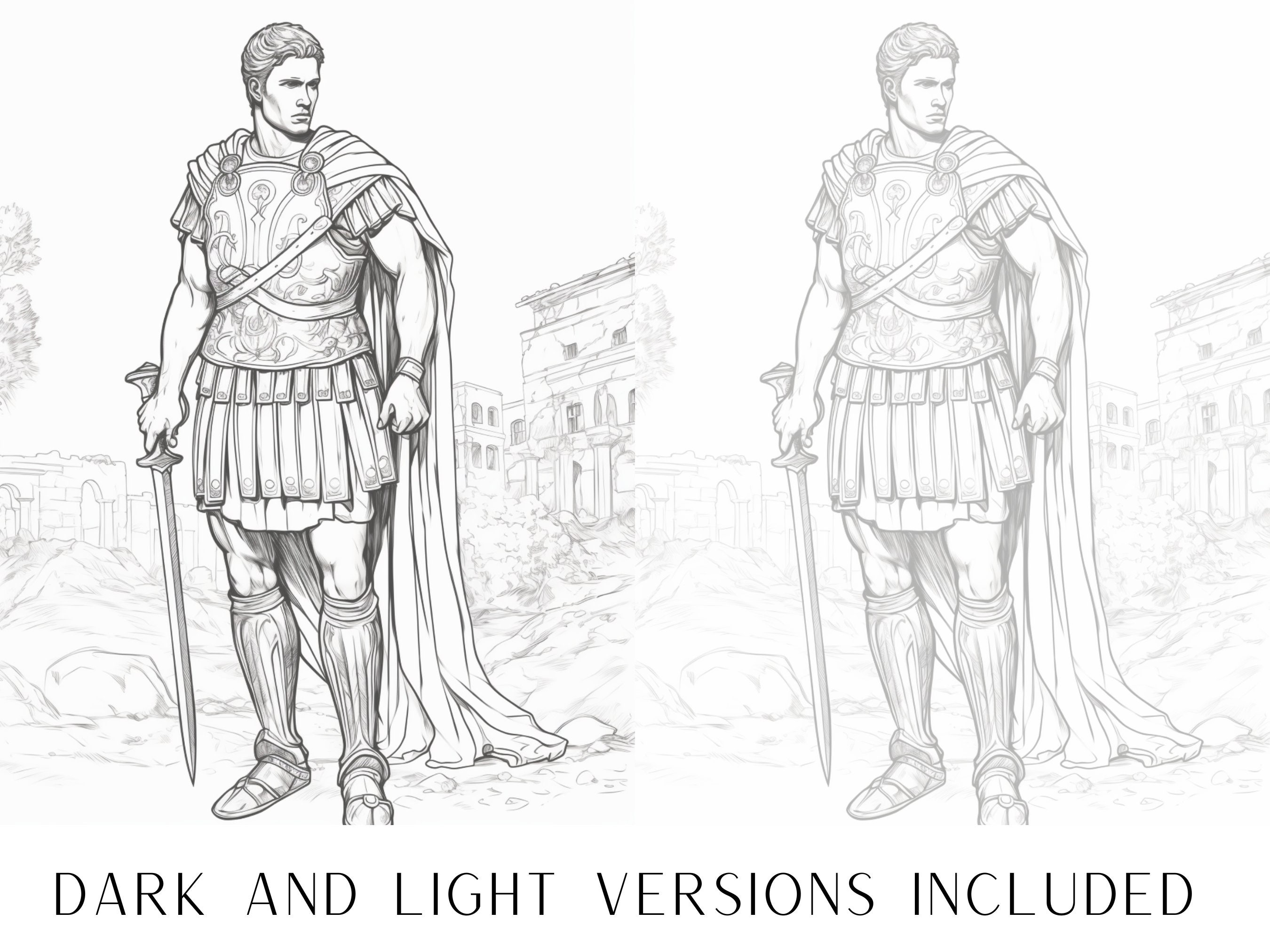50 Ancient Rome Coloring Pages Adult and Kids Coloring Book, History ...