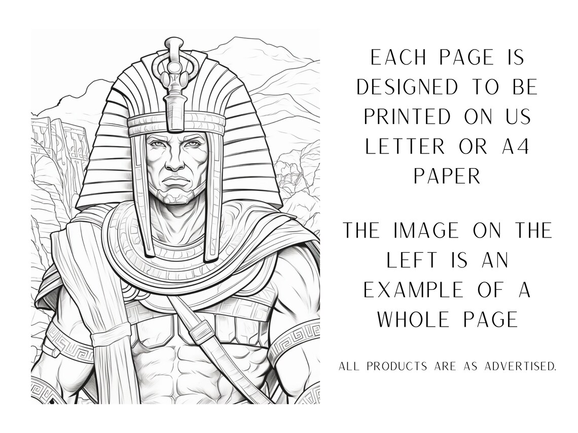 50 Ancient Egypt Coloring Pages - Adult and Kids Coloring Book, History ...