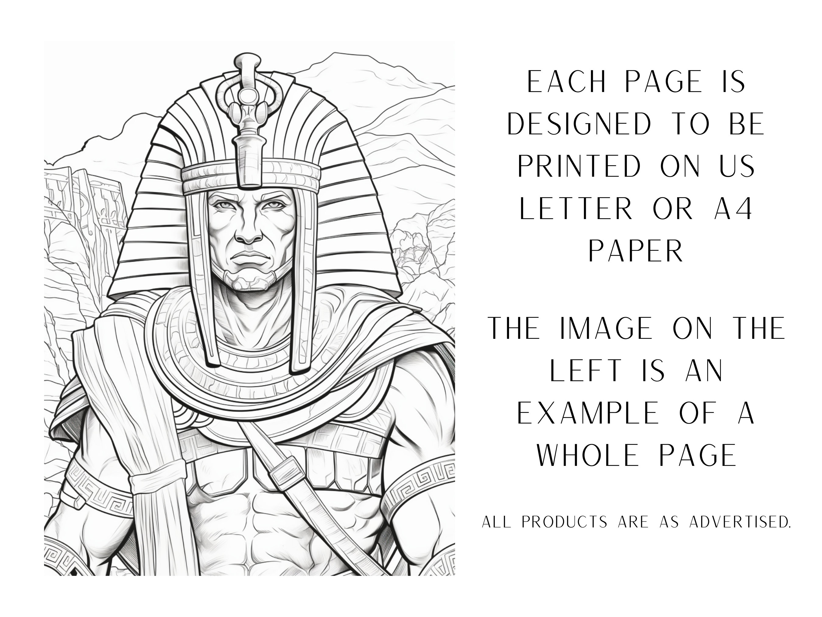 50 Ancient Egypt Coloring Pages Adult and Kids Coloring Book, History ...