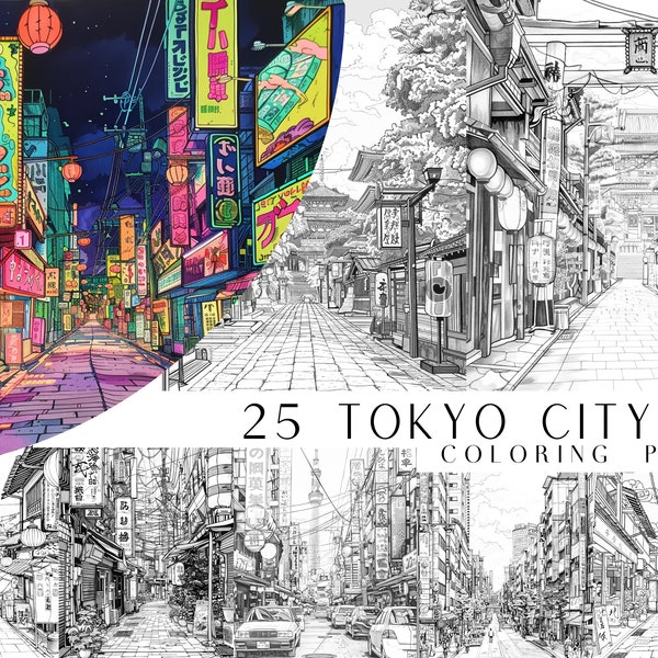 Japan Coloring Page Pdf - Etsy