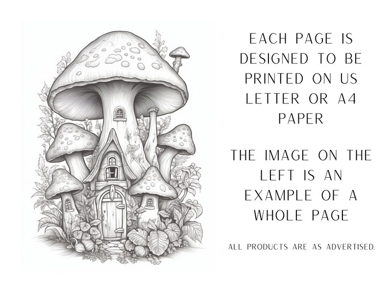 25 Enchanted Mushroom House Coloring Pages - Adult and Kids Coloring ...