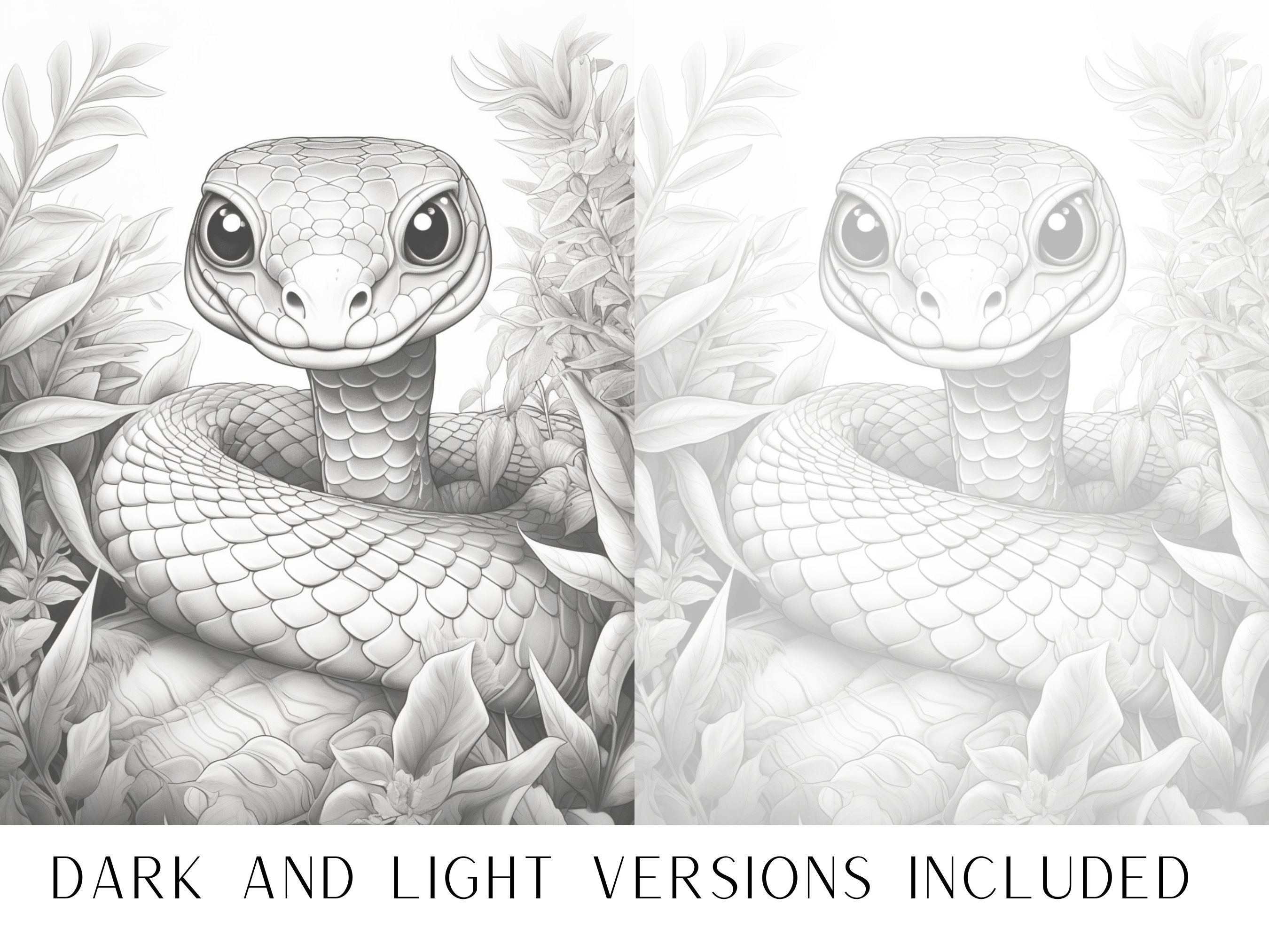 50 Baby Jungle Animal Coloring Pages Adult and Kids Coloring Book ...