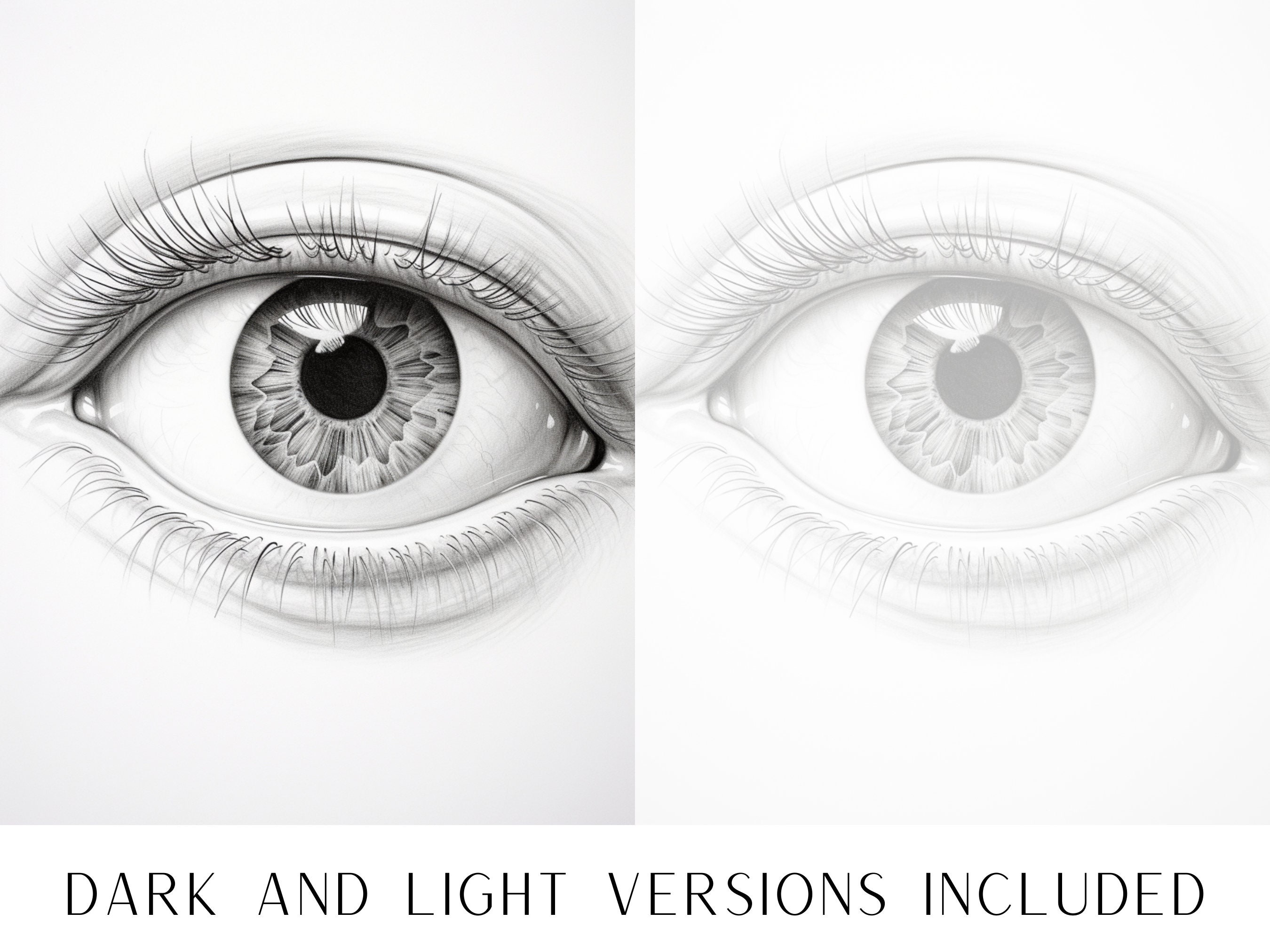 25 Realistic Human Eye Coloring Pages Adult and Kids Coloring Book ...