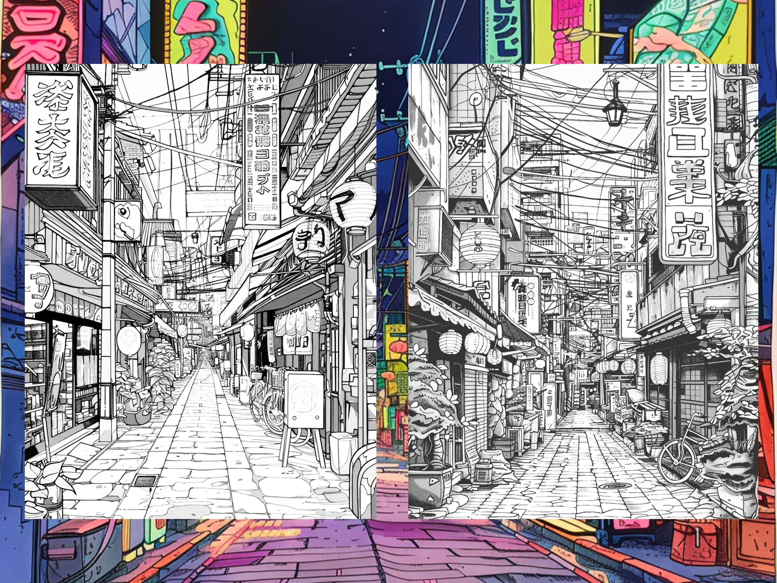 25 Tokyo City Coloring Pages - Adult and Kids Coloring Book, Realism ...