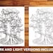 100 Enchanted Treehouse Coloring Book - Adult Coloring Pages, Grayscale ...