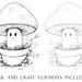 50 Kawaii Mushroom Coloring Pages - Instant Digital PDF Download, Cute ...