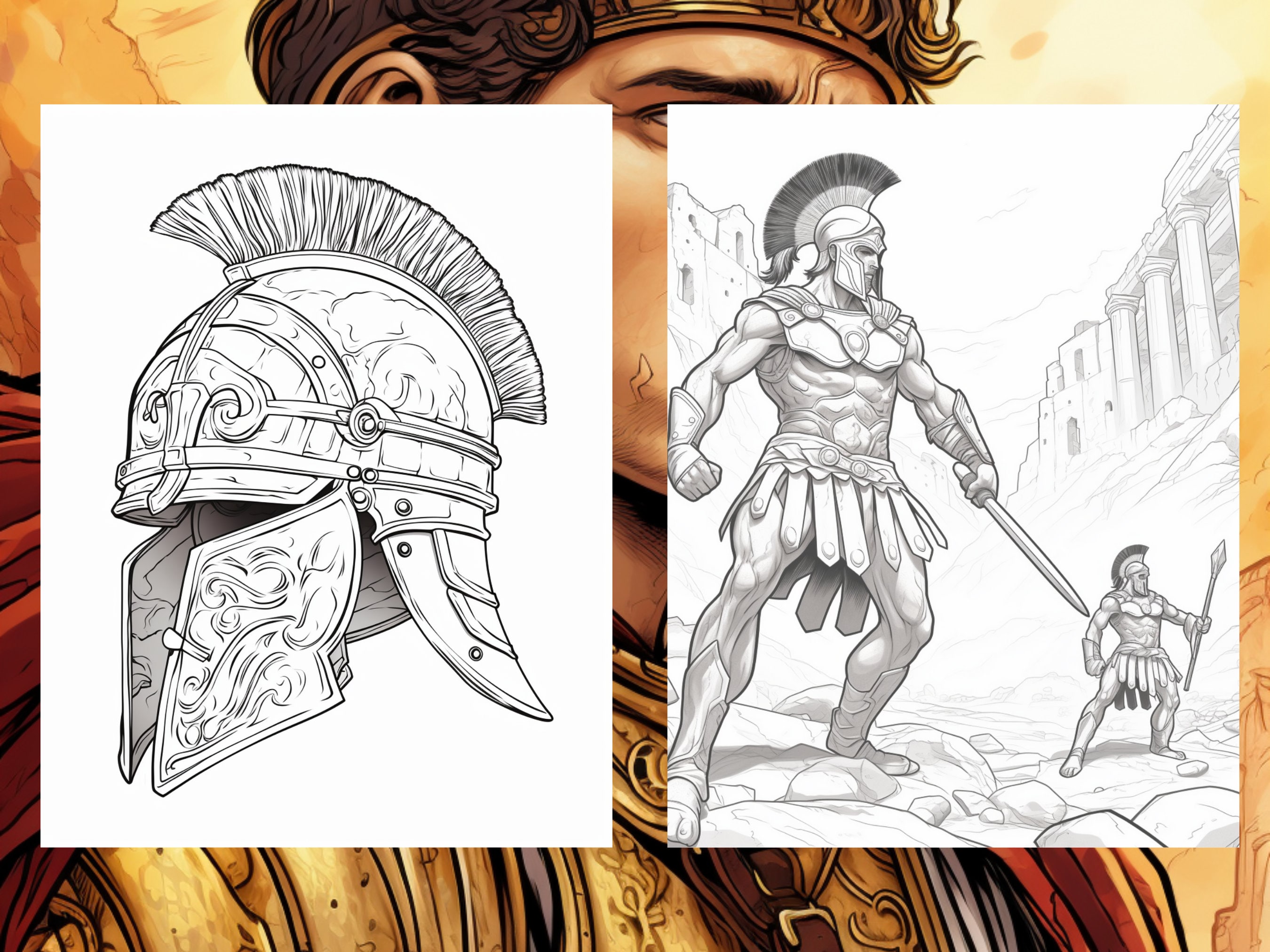 50 Ancient Rome Coloring Pages Adult and Kids Coloring Book, History ...