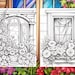25 Floral Window Coloring Pages Adults and Kids Coloring Book ...