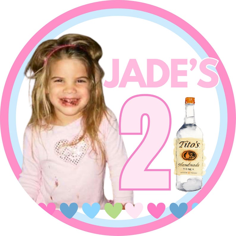 Custom 21st Birthday Sticker Design | Sticker Designs for 21st Birthday ...