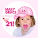 Custom 21st Birthday Stickers *with Custom Hat*!!! Sticker Design for ...