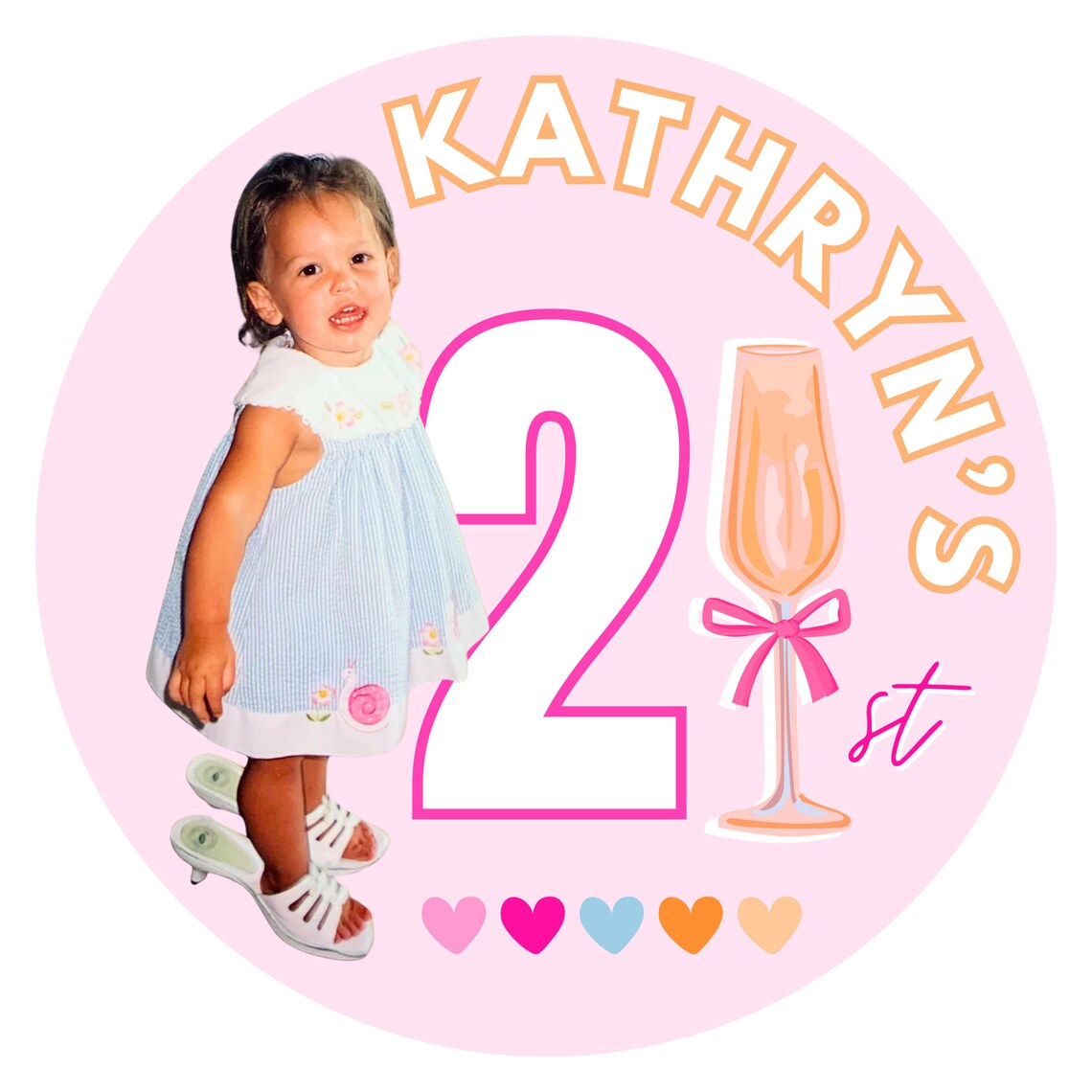 Custom 21st Birthday Stickers Design & Printed Sticker Sheets for 21st ...