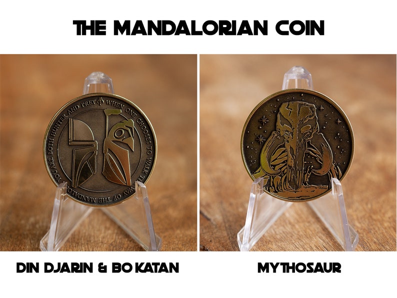 Mandalorian Challenge Coin Din Djarin Bo-katan Helmet Coin Mythosaur ...