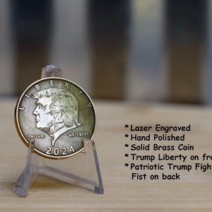 Trump 2024 Challenge Coin President Donald Trump Coin Fight Trump Merch ...