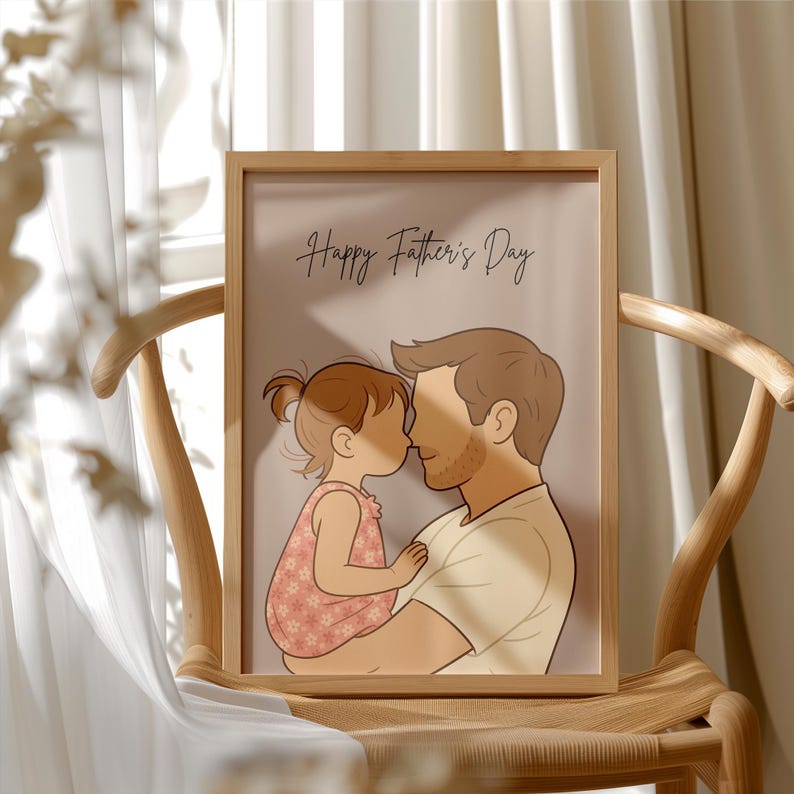 Custom Fathers Day Faceless Portraits| Custom Fathers Day Gifts| Unique ...