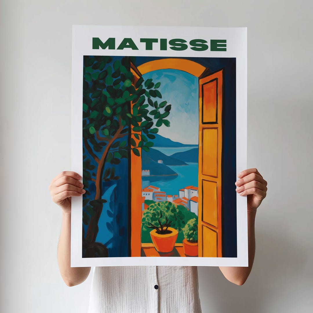 Henri Matisse Amalfi Coast Open Window Inspired Art Prints| | Italy Matisse Prints| Art Prints ...