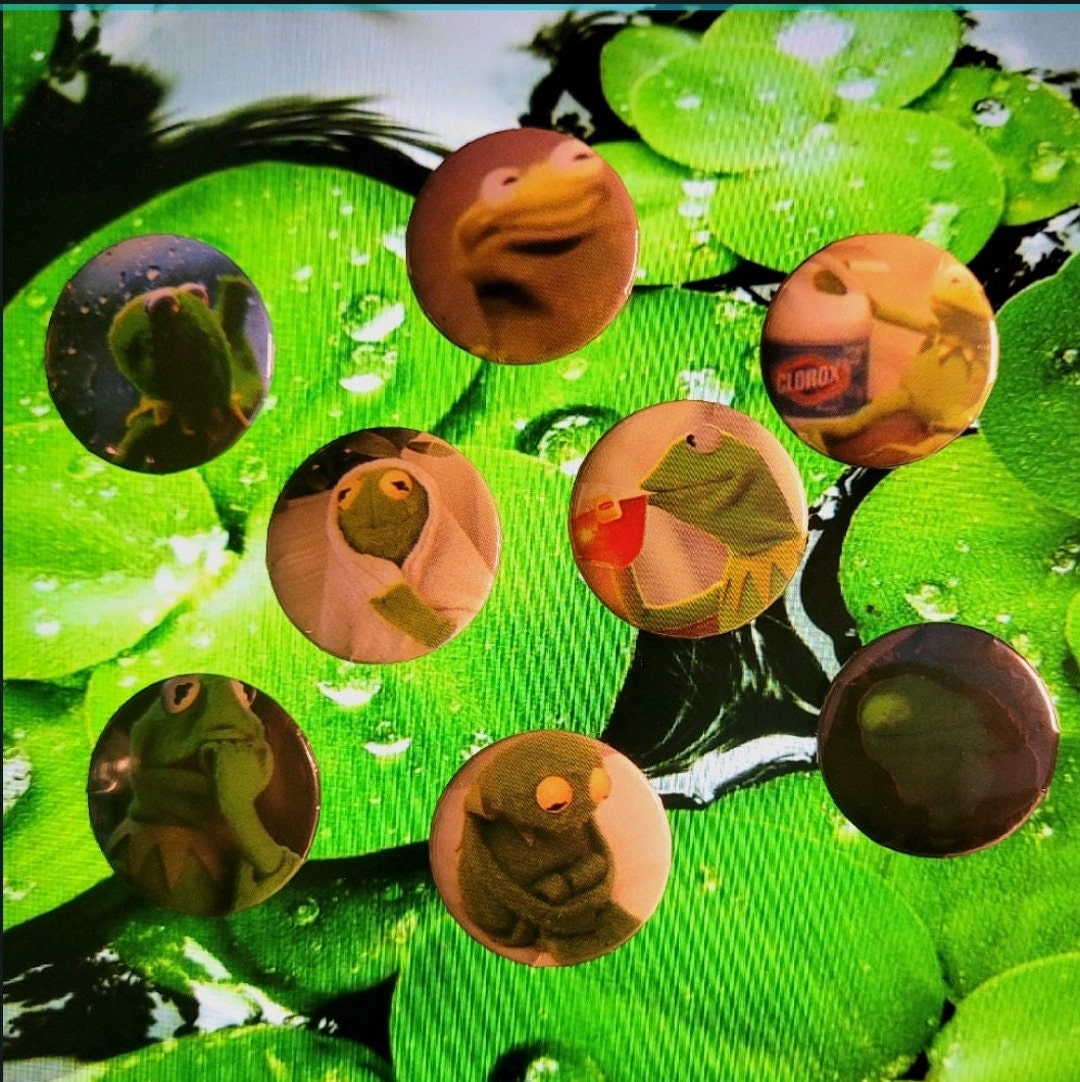 Kermit Meme Button Pins - Etsy