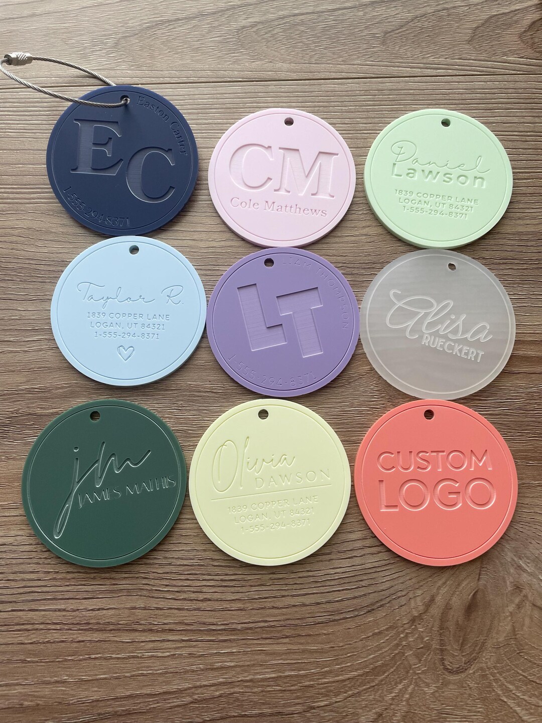 Personalized Luggage Tags, Bag Tags, Personalized ID Tags, Name Tags ...
