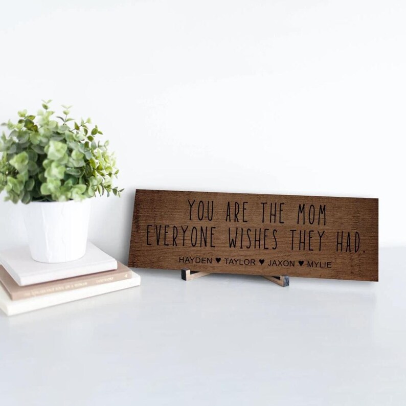 Rustic Wood Sign-mothers Day Decor-laser Engraved Sign-mothers Day Gift ...
