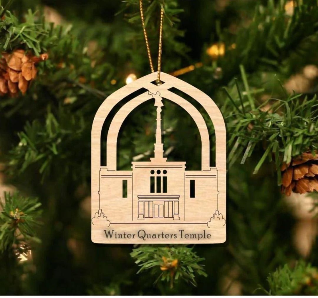 Winter Quarters Temple , Laser Engraved Temple , LDS Temple, Latter Day ...