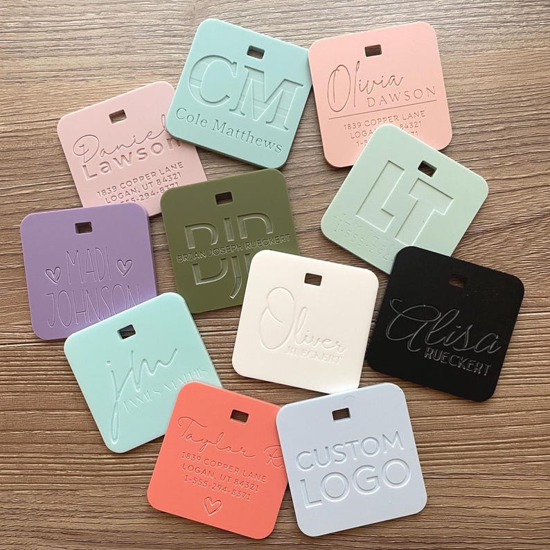 Personalized Luggage Tags, Bag Tags, Personalized ID Tags, Name Tags ...