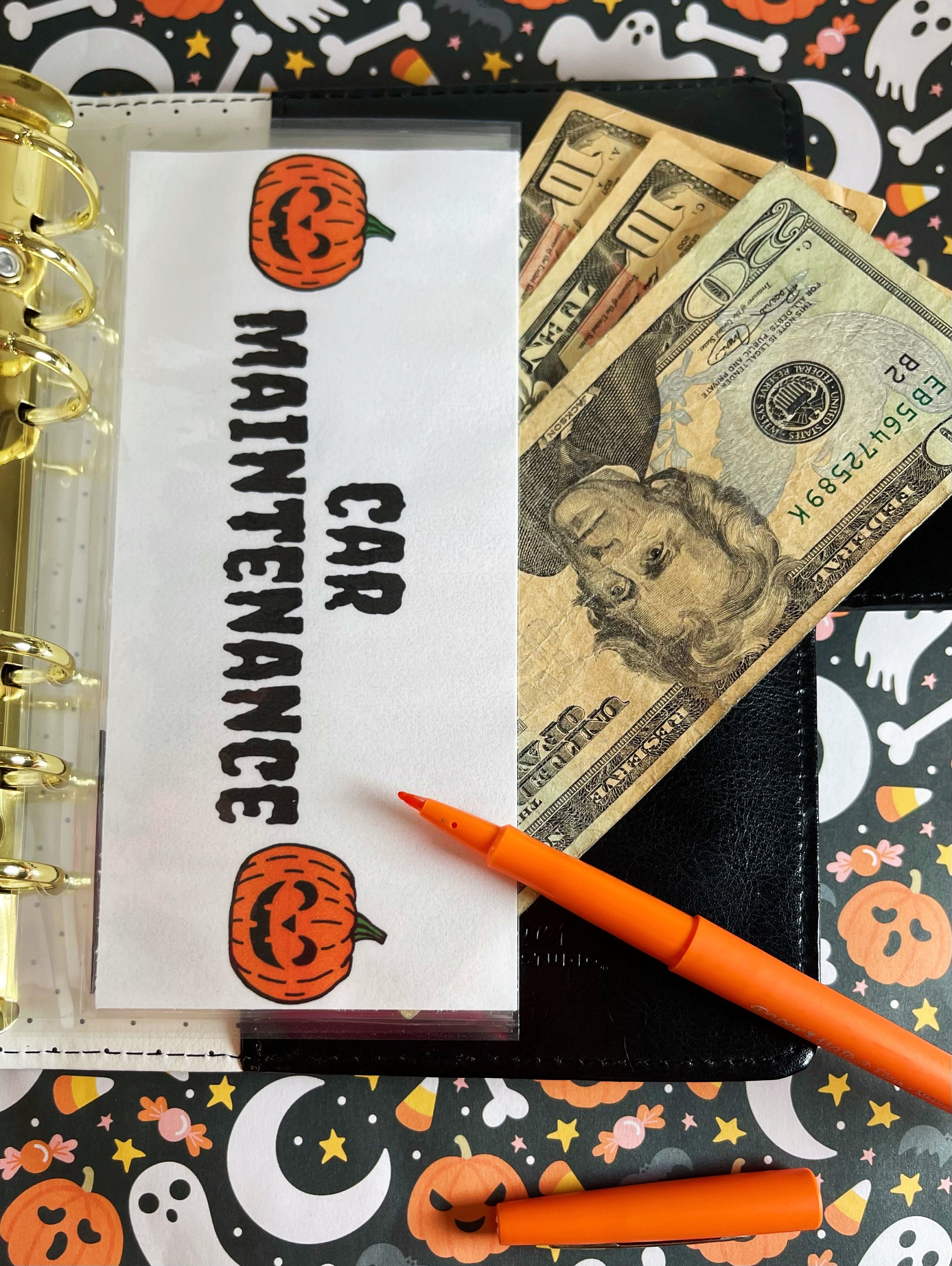 Custom Spooky Halloween Cash Envelopes | A6 Envelope | Budget Binder ...