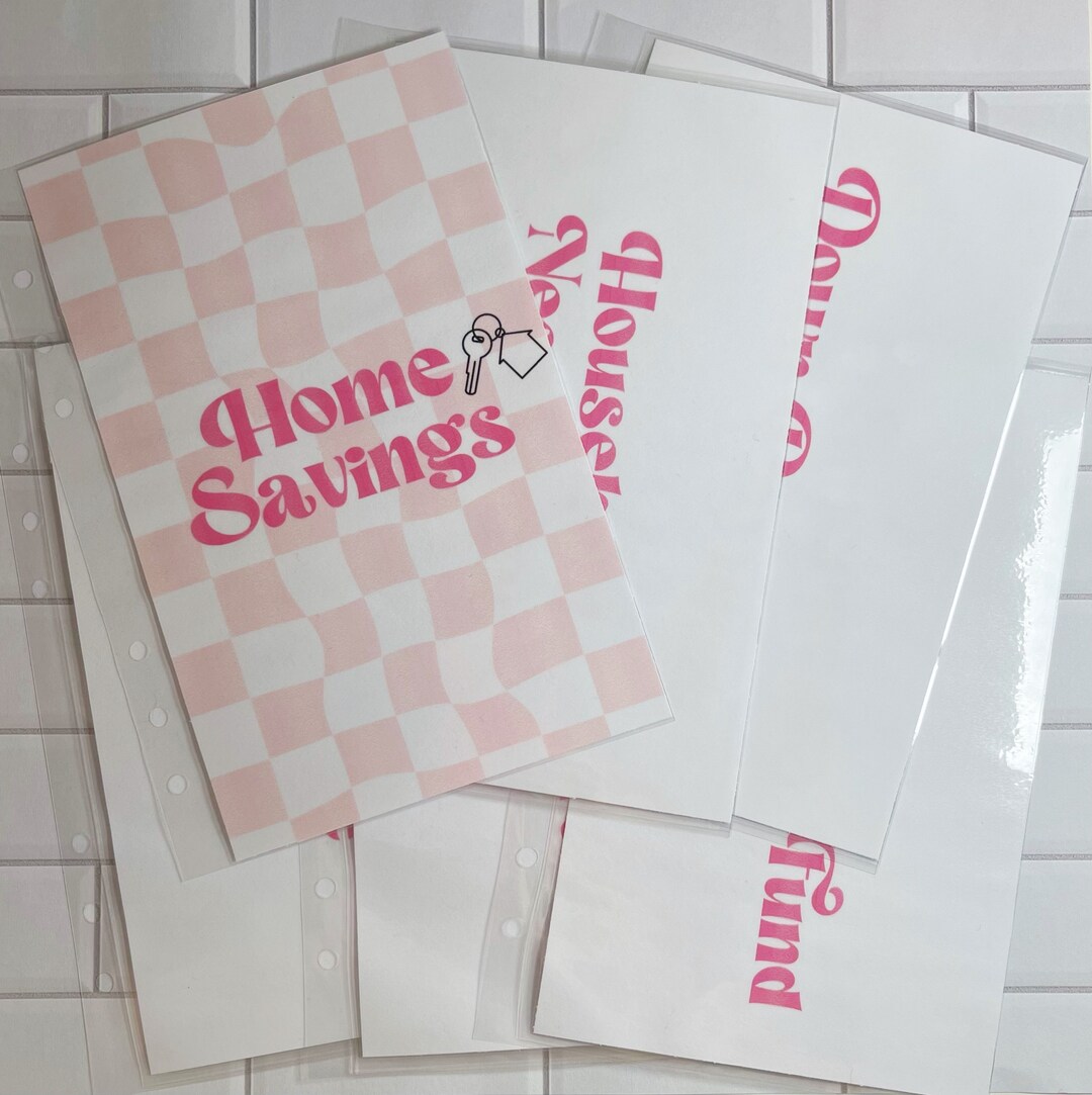 New Home Savings Bundle | A5 Binder | Cash Envelope Savings Challenge ...